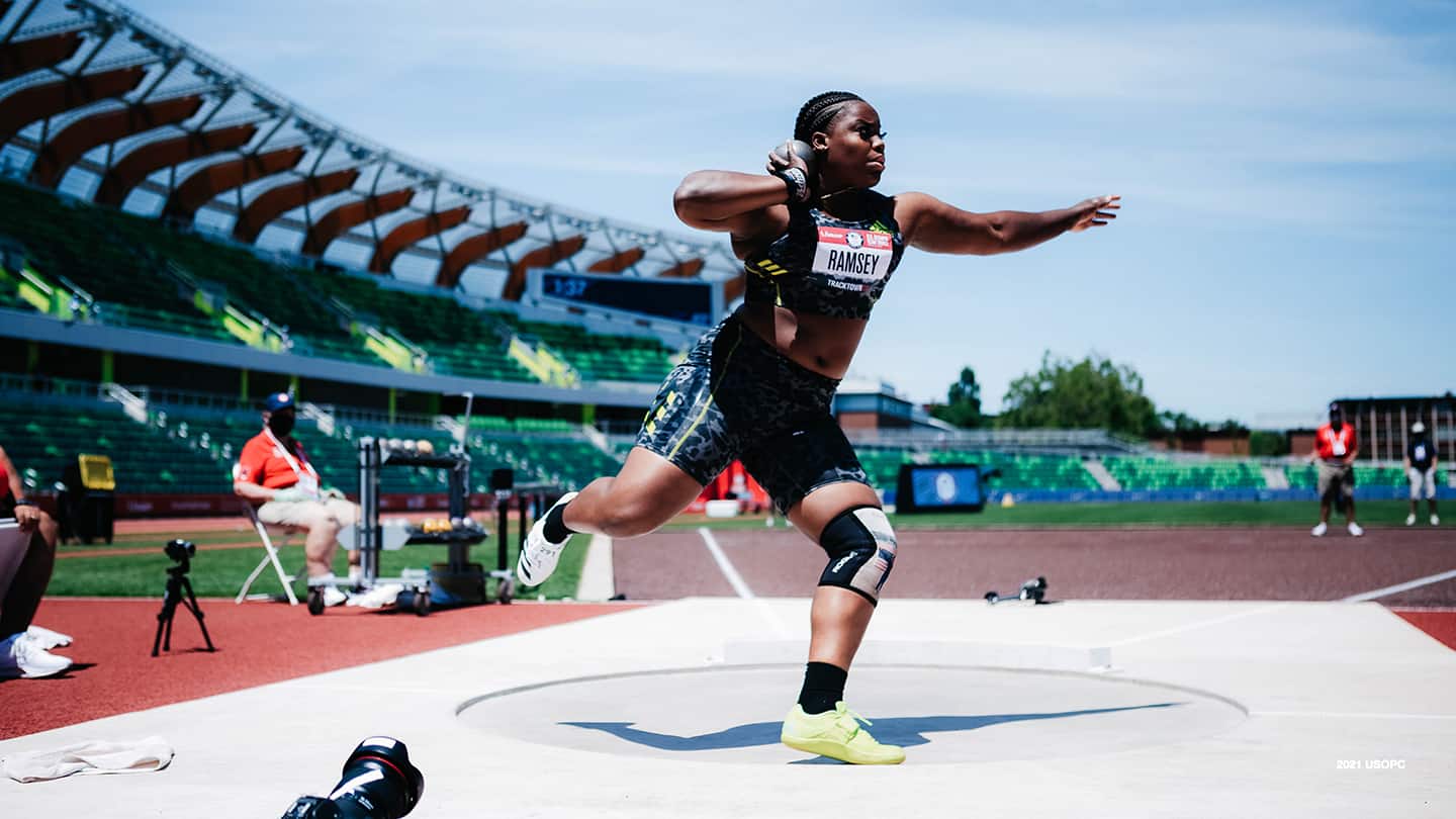 Jessica Ramsey Tops Raven “The Hulk” Saunders In Epic Shot Put Showdown | Team USA